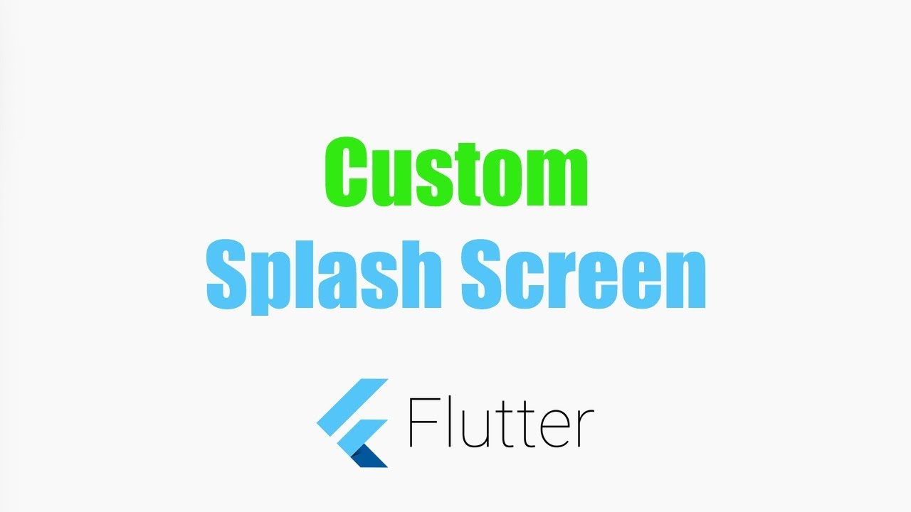 Google's Flutter Tutorial - Custom Splash Screen in Android and iOS