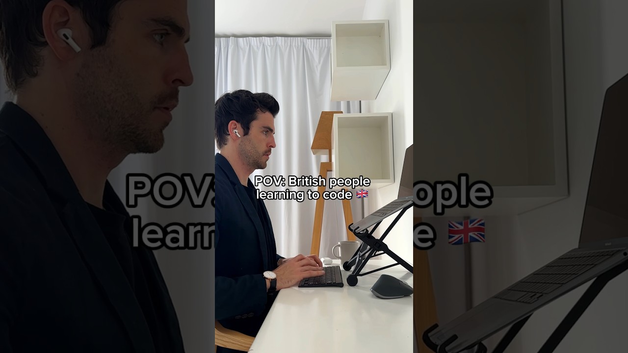 POV: British people learning to code 🇬🇧 #programming #coding #tech