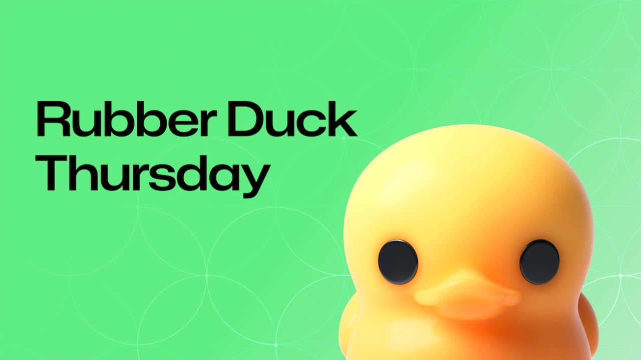 Rubber Duck Thursday!
