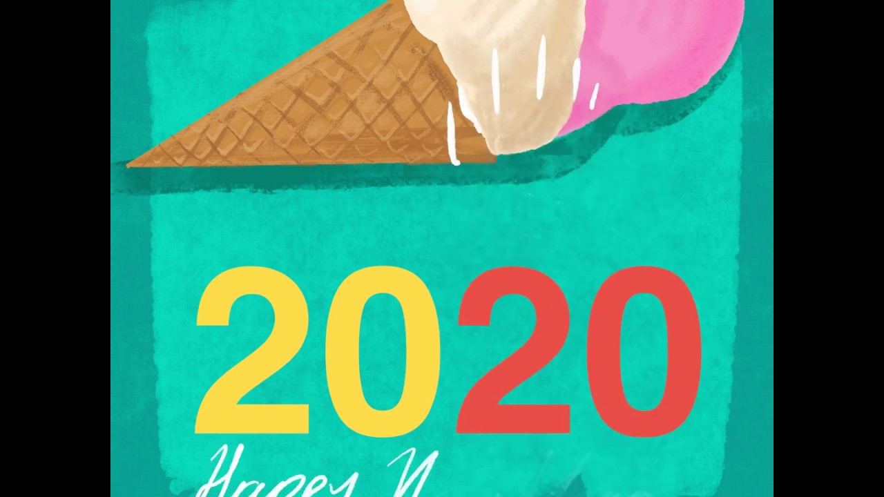 New Years 2020 Animation in Procreate