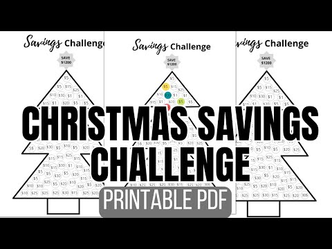 Christmas Savings Challenge Printable (PDF)