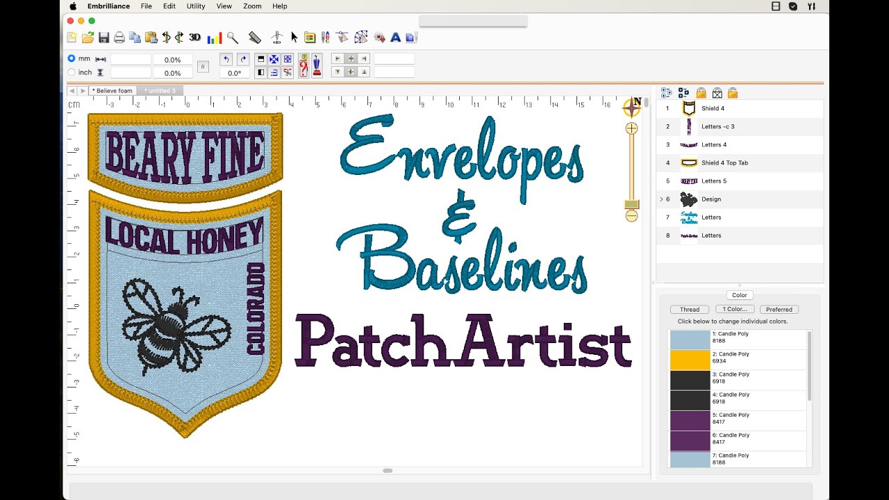 PatchArtist Baselines & Envelopes