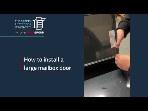The Safety Letterbox | How to install a large mailbox door