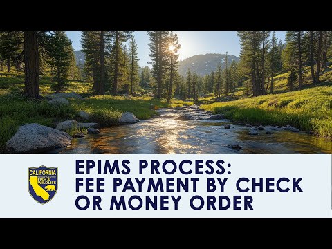 EPIMS Process: Fee Payment by Check or Money Order