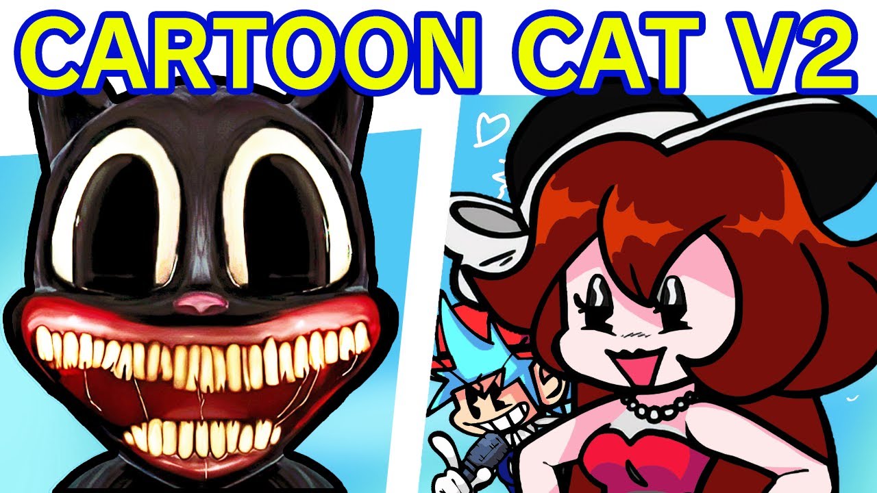 Friday Night Funkin' VS Cartoon Cat 2.0 FULL WEEK + Cutscenes (FNF Mod/V2) (BF/GF/Siren head)