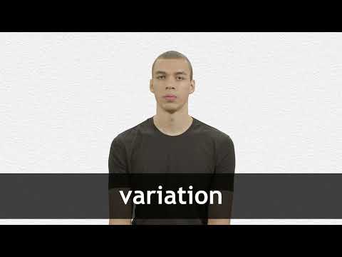 How to pronounce VARIATION in American English