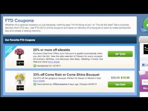FTD Coupon Code 2013 - How To Use FTD Flower Coupons & Coupon Codes