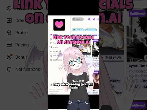 Add your socials both on web&mobile💕#crushonai #nofilter #characterai #chatbot #ai #update