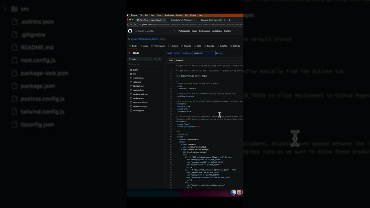 Deploy Next js to GitHub Pages with Just One Click! 🌐 #NextJS #GitHubPages #DevOps