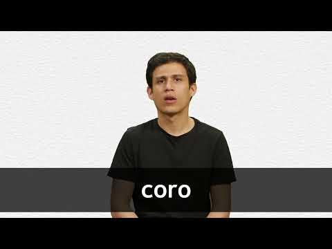 Traducción en inglés de “CORO” | Collins Diccionario español-inglés