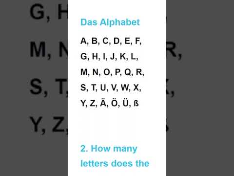 German Alphabet ABC. German language for Beginners A1-A2.