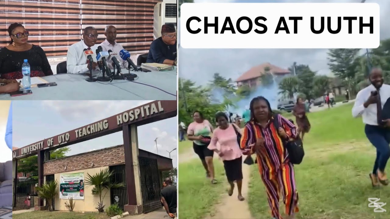 CHAOS As EFCC Storms  University of Uyo Teaching Hospital, Doctors, Patients, Staff Flee!!