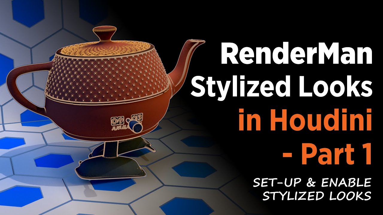 RenderMan Stylized Looks in Houdini - Part 1 - set up and enable Stylized Looks