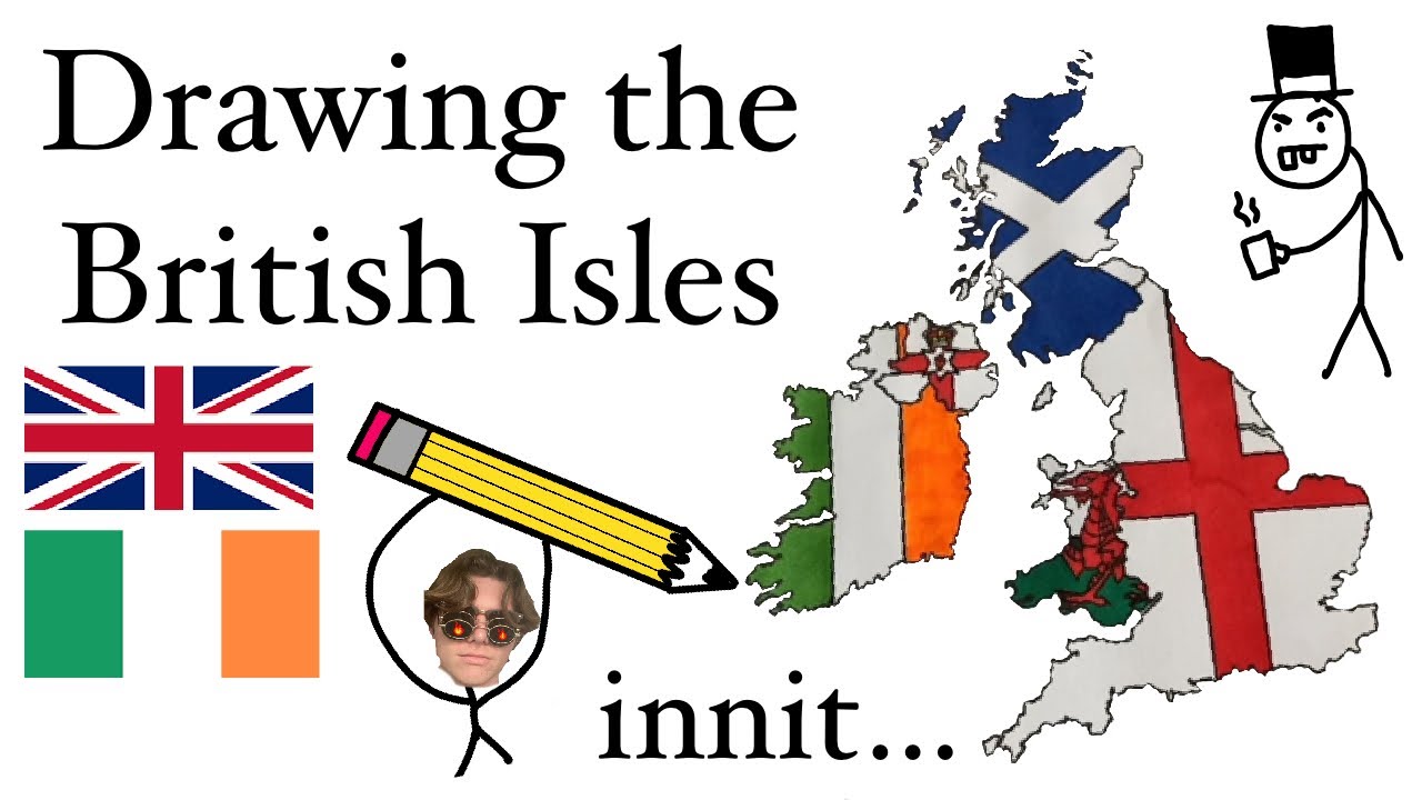 The BRITISH ISLES Drawing