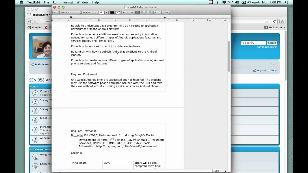 Android Programming - Summer 2012 Class Introduction