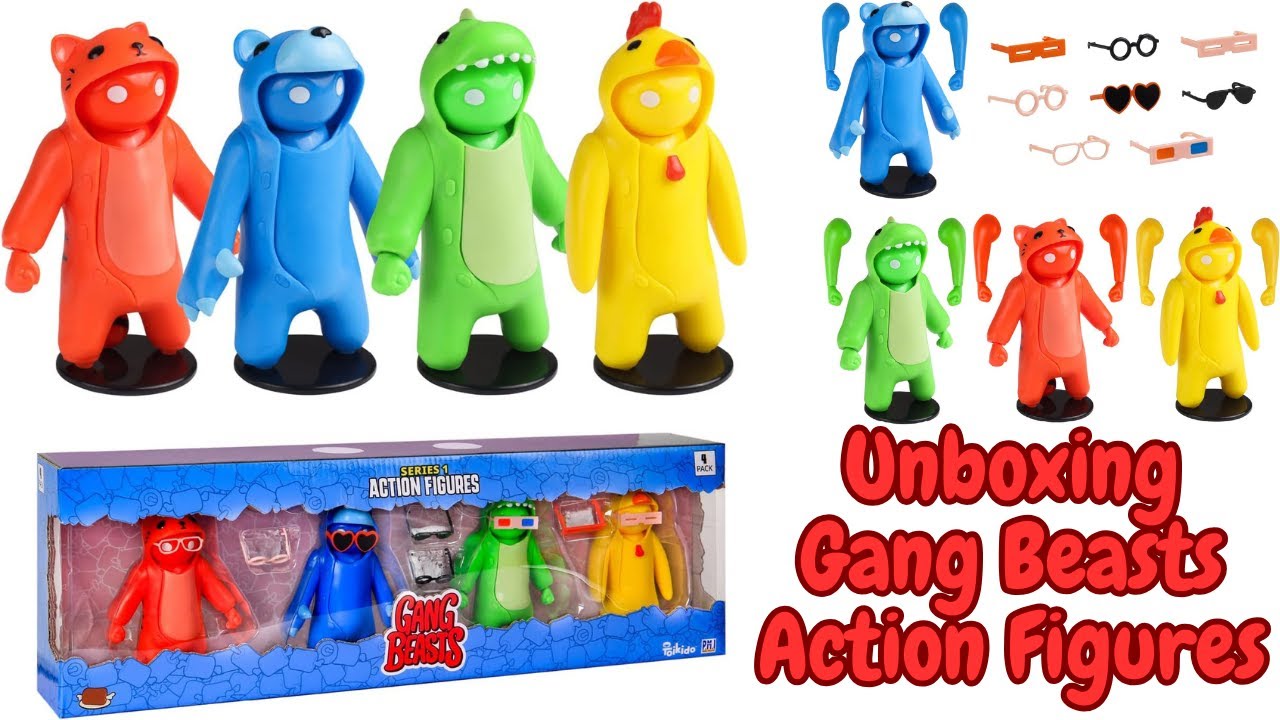 Unboxing the ULTIMATE Gang Beasts Action Figures Set! | 4 Exclusive Figures & Accessories Revealed!