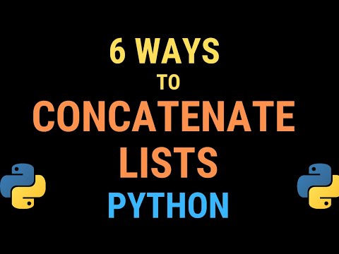6 Ways to Concatenate Lists in Python (Merge Multiple Lists) TUTORIAL