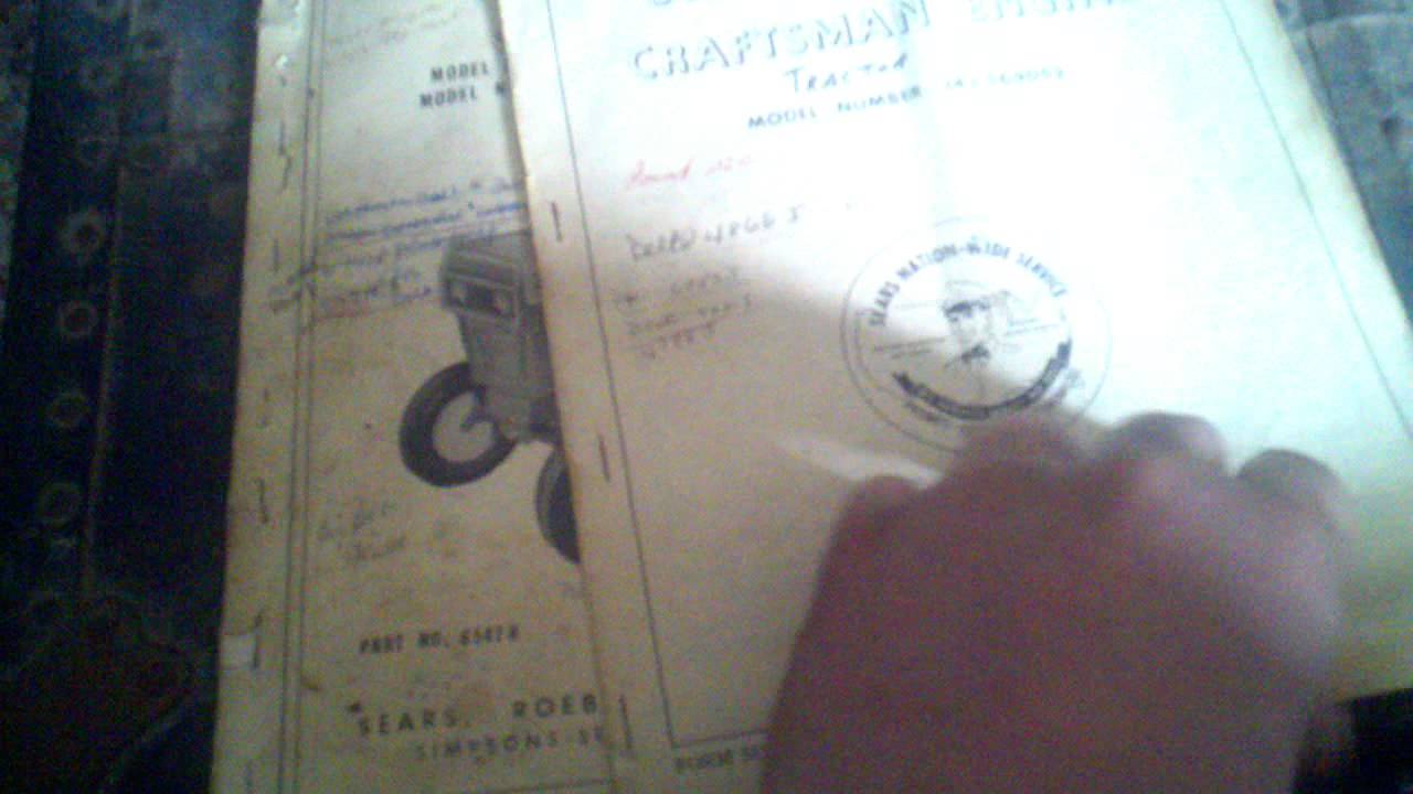 1966 sears suburban 10/6 original owners manuals