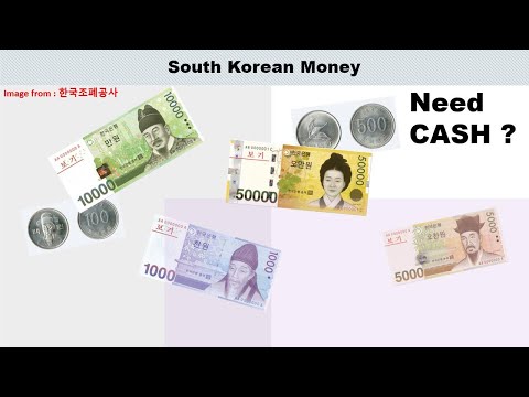 [Travel guide] South Korean money / Won / value of Korean money ( Korean money VS us money )