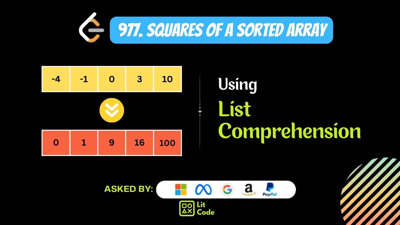 HOW TO FIND Squares of a Sorted Array - Leetcode 977