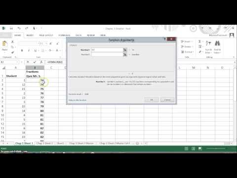 Excel Function for Population Standard Deviation (STDEV.P) Video