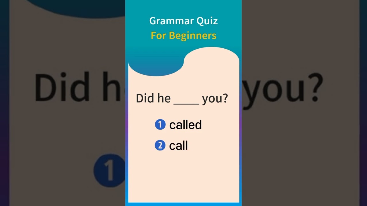 Grammar test in English ✔️ English level A1 A2 #grammarquiz #grammartest  #englishgrammar