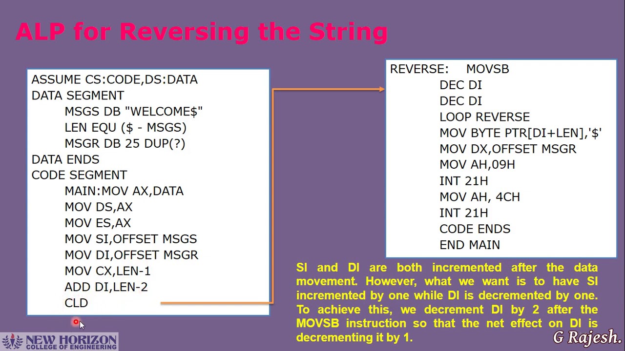 MICROPROCESSOR- STRING OPERATIONS USING 8086 MICROPROCESSOR