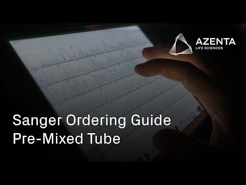 How to Order Sanger Sequencing: Pre-Mixed Tube