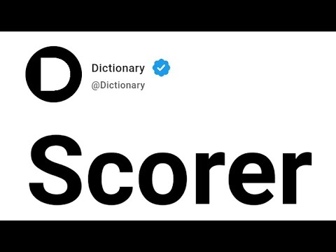 Scorer Meaning In English