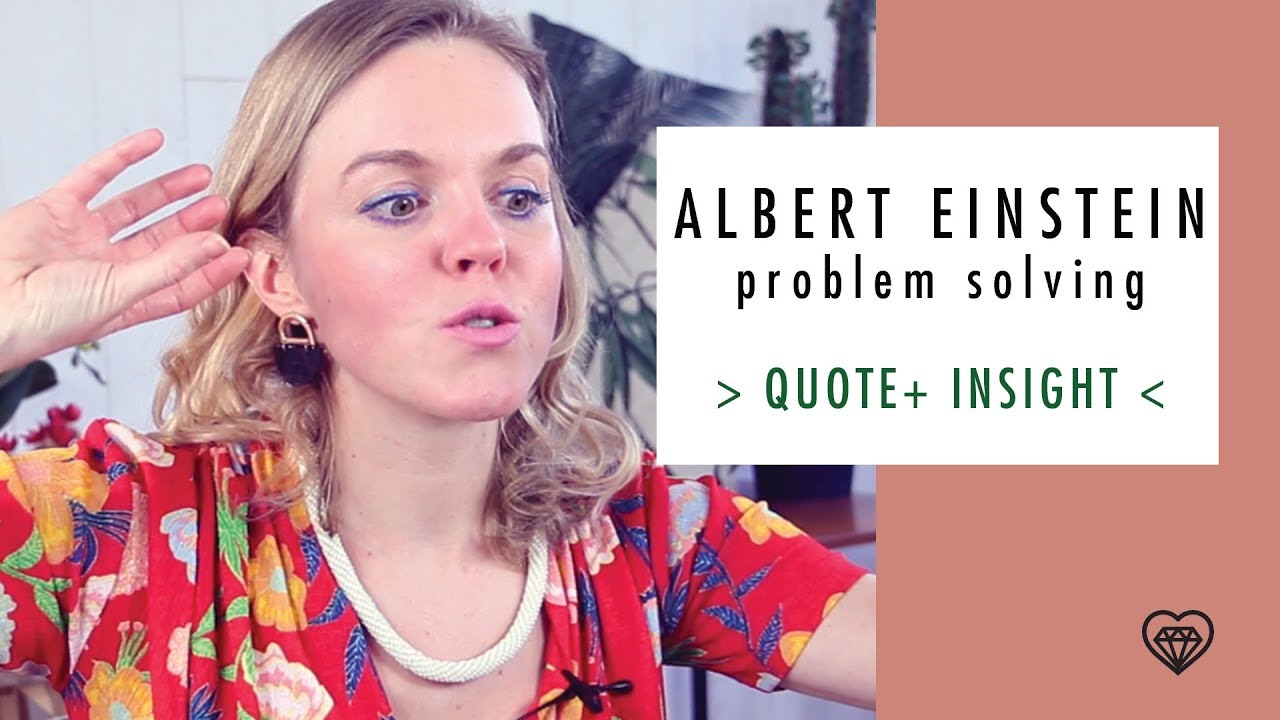 Business quotes for success: Albert Einstein quote (PROBLEM SOLVING)