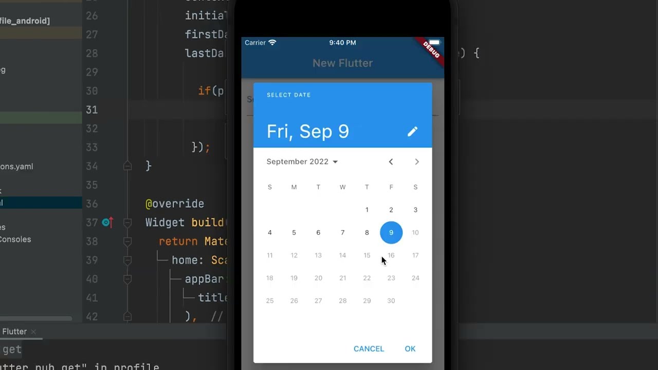 Flutter Date Picker - Tutorial | Using showDatePicker function
