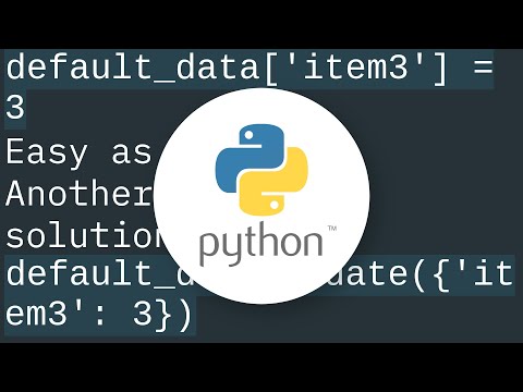 Add a new item to a dictionary in Python