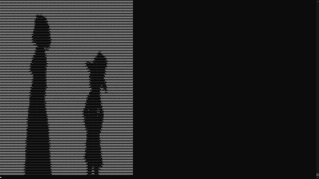 Bad Apple in Python console! (ascii art)