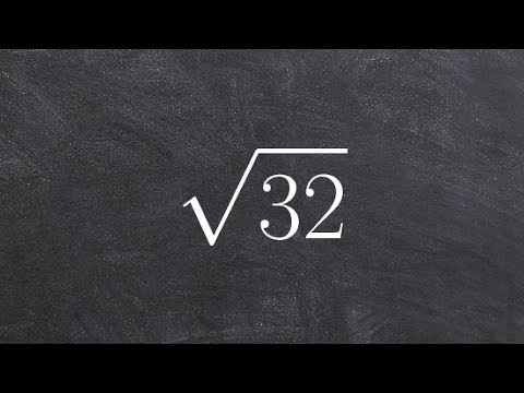 Use Prime Factorization to Simplify the Square Root of a Number, sqrt(32)