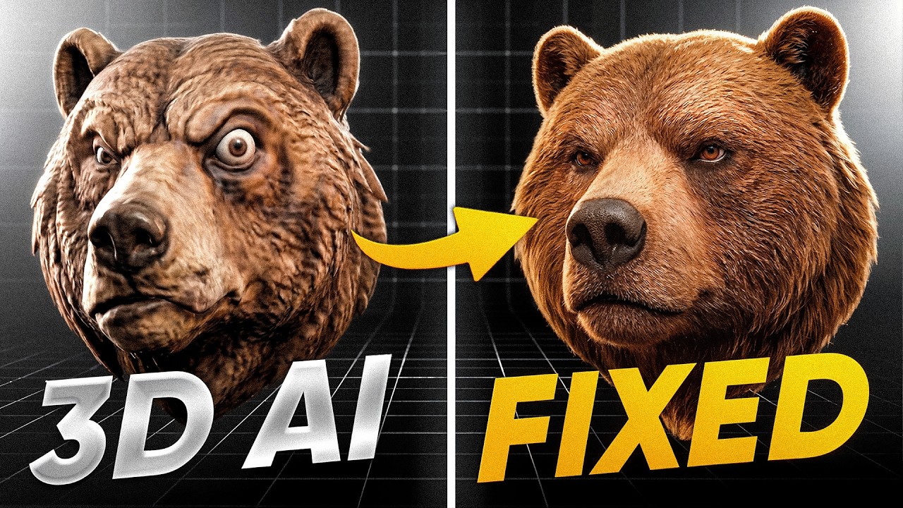 How to Fix AI Generated 3D Models - Vol. #1