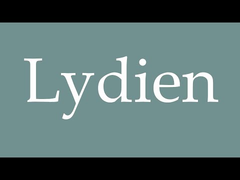 How to Pronounce ''Lydien'' (Lydian) Correctly in French