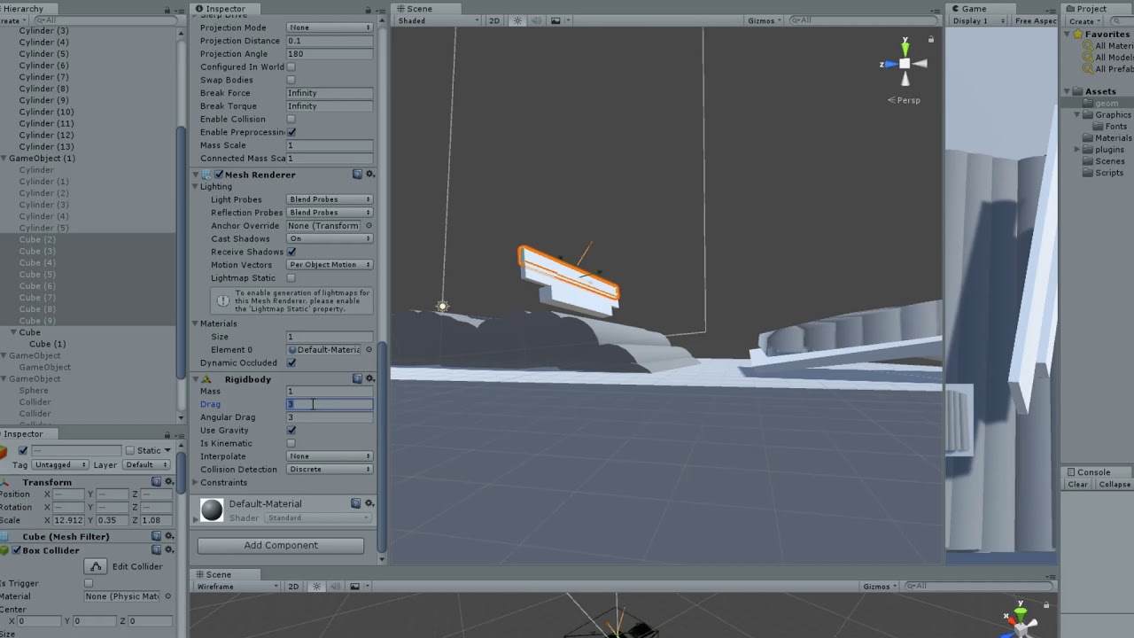 How to stop Unity3D rigidbody physics from going full on bonkers