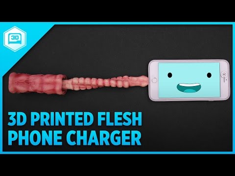 Synthetic human skin Phone Charger #3DPrinting #Adafruit