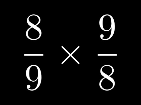Multiply the Fractions: 8/9 times 9/8 | #shorts