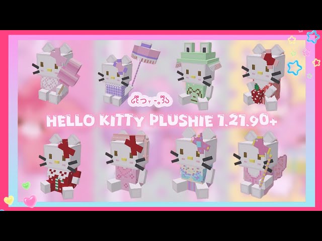 Update Hello Kitty Plushies 1.21.90+ ˚˖𓍢ִ໋🌷͙֒ Minecraft Bedrock ...