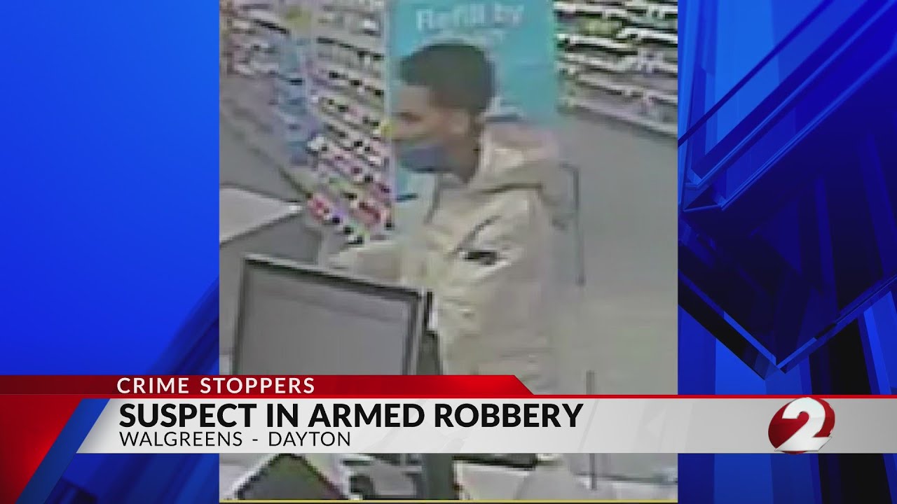 Recognize him? Police asking for help identifying man accused of robbing a Walgreens in Dayton