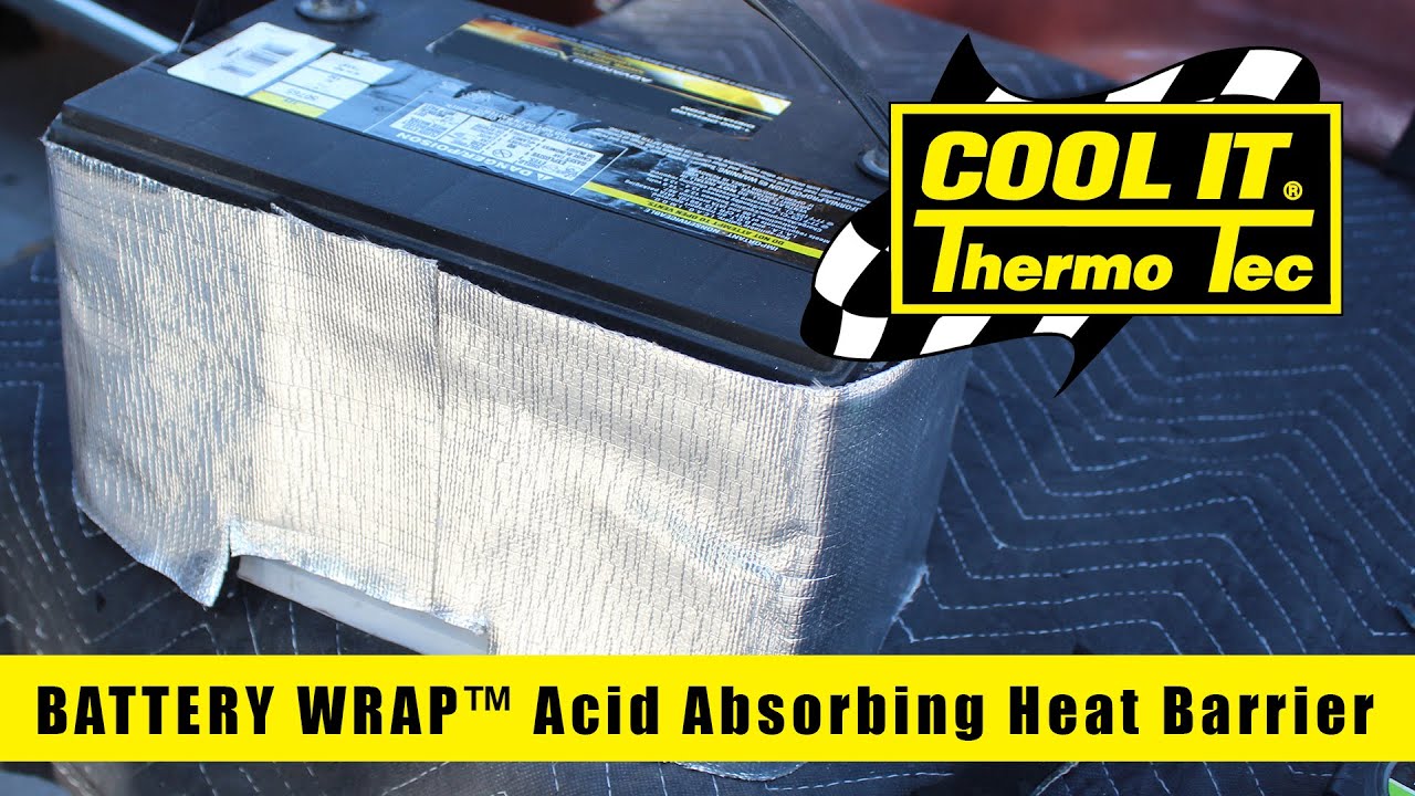 Battery Wrap Acid Absorbing Heat Shield.