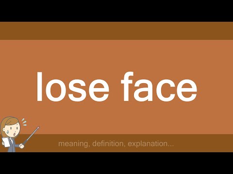 lose face
