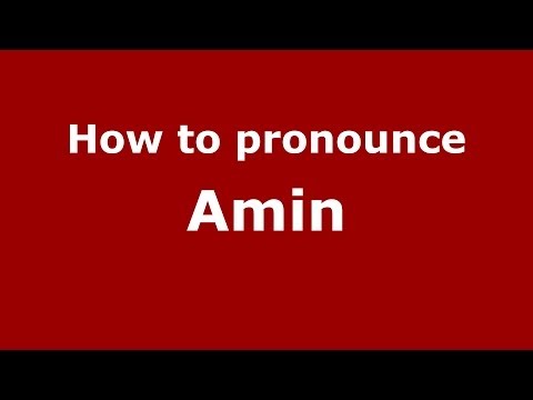 How to pronounce Amin (Brazilian Portuguese/Brazil) - PronounceNames.com