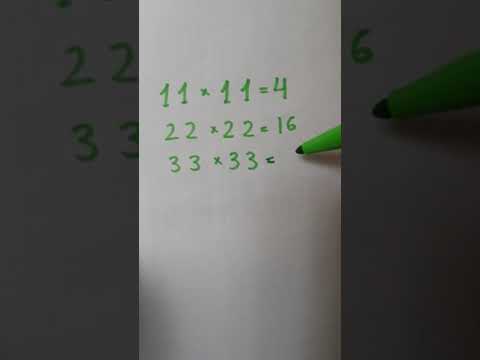 Viral math problem #19 11×11=4, 22×22=16, 33×33=?