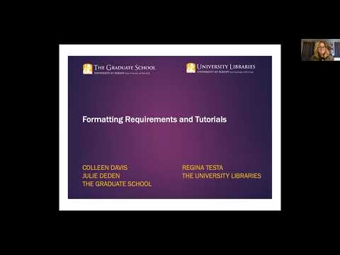 UAlbany Dissertation & Thesis Formatting Requirements & Tutorials