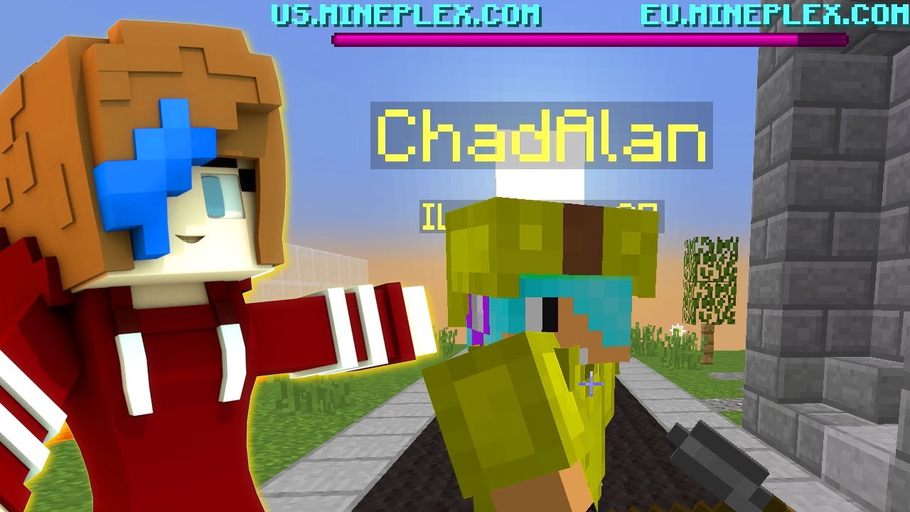 MINECRAFT MINEPLEX MIXED ARCADE MINIGAMES | RADIOJH GAMES & GAMER CHAD