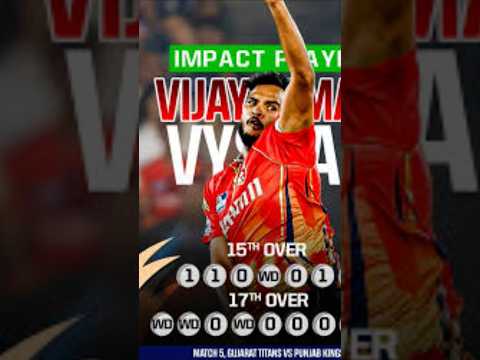 Vyshak vijay kumar impact player #shreyasiyer #shashanksingh #shortsfeed #pbksvsgt #gill #ipl #csk