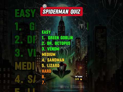 Spider Man Quiz! Can You Identify These Villains 🕷️🔥 #trivia #quiz #spidermanquiz