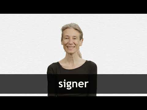 How to pronounce SIGNER in French